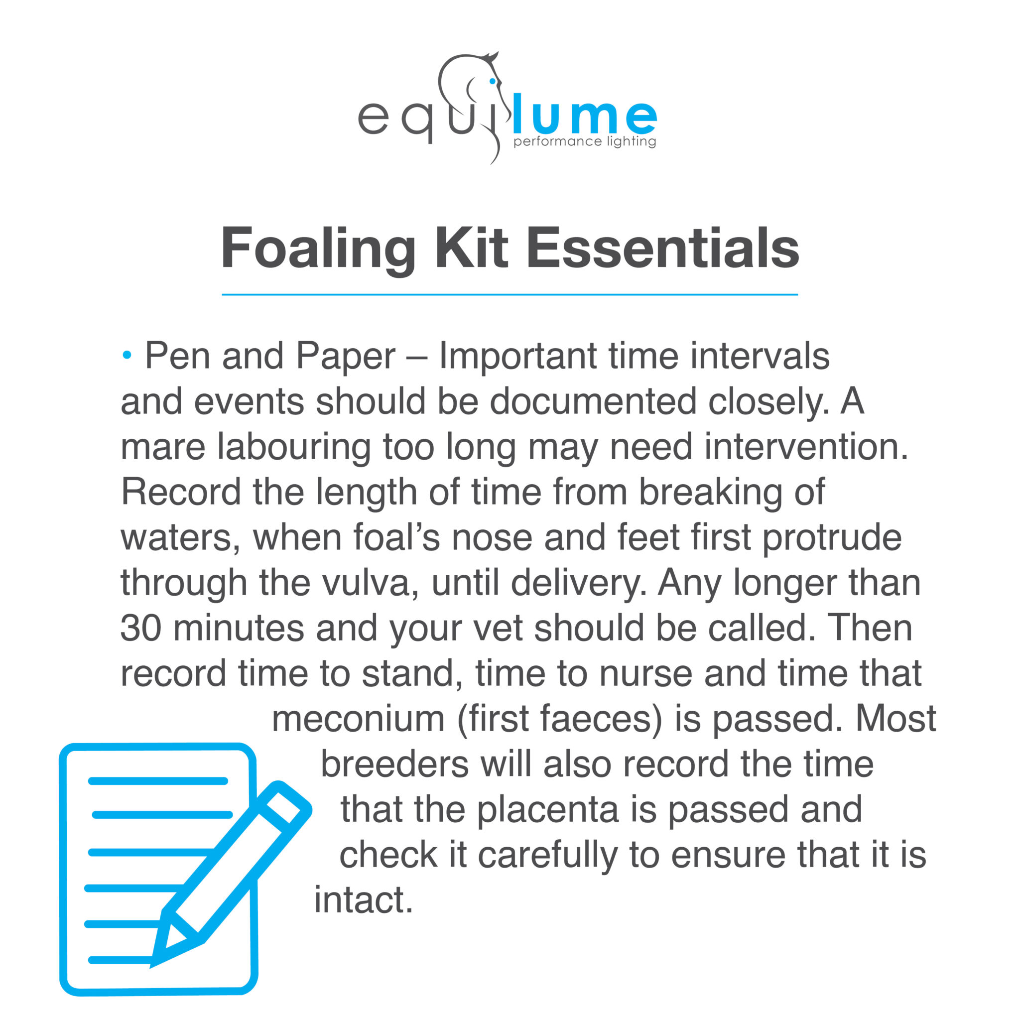 Equilume | Foaling Kit Essentials - Equilume